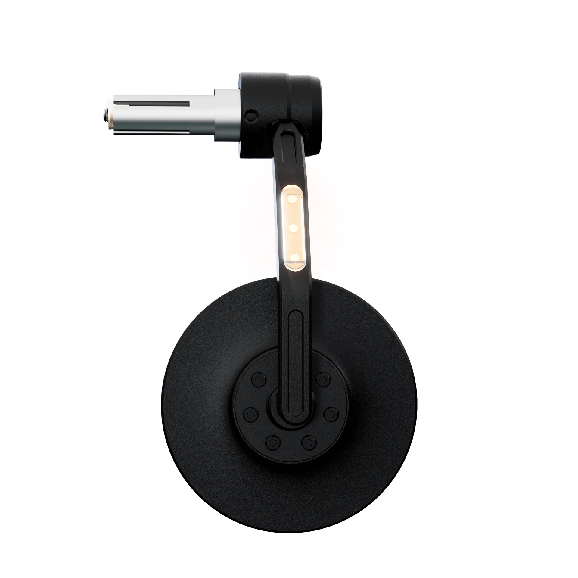HIGHSIDER CONERO EVO BLACK EDITION handlebar end mirror with LED turn ...