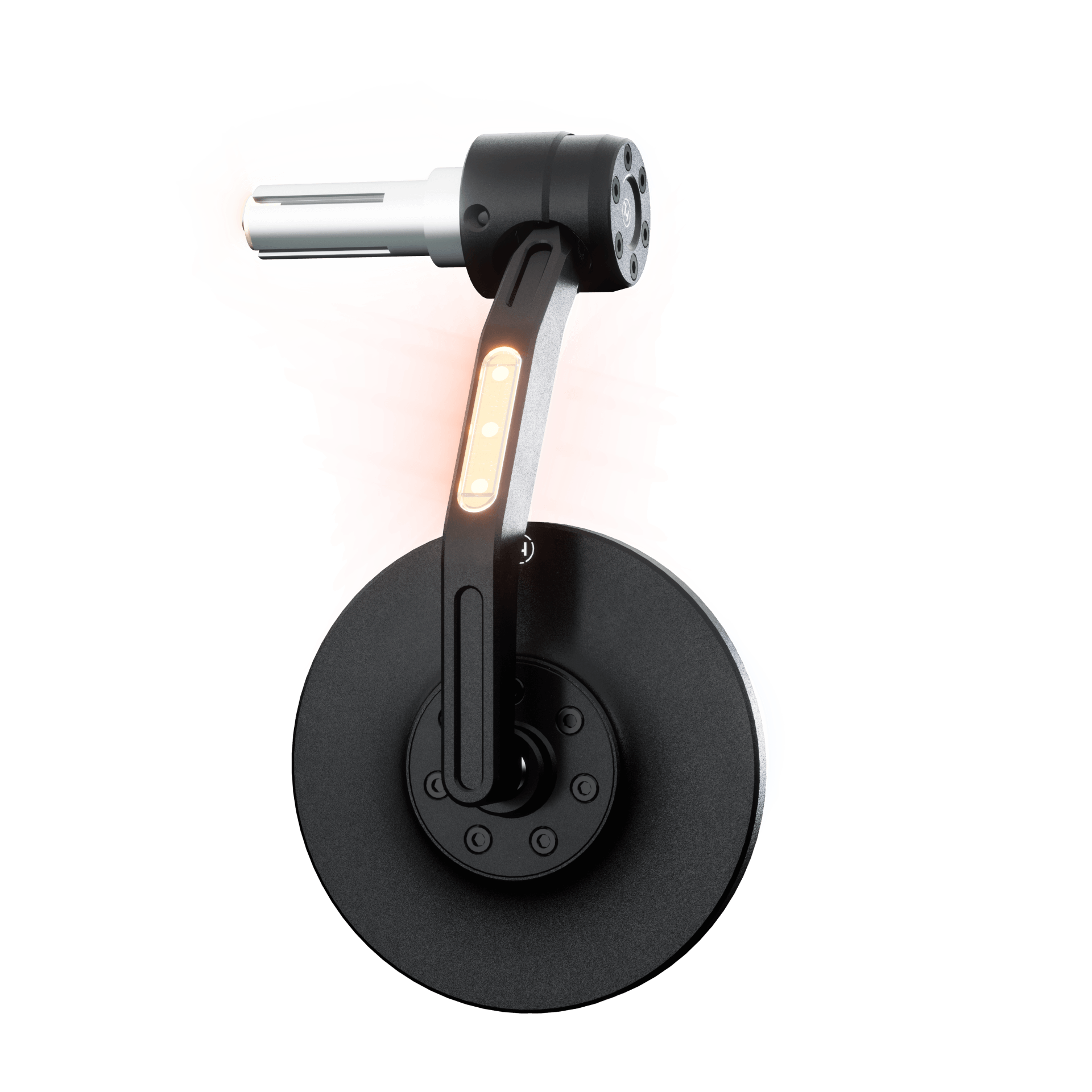 HIGHSIDER CONERO EVO BLACK EDITION handlebar end mirror with LED turn ...